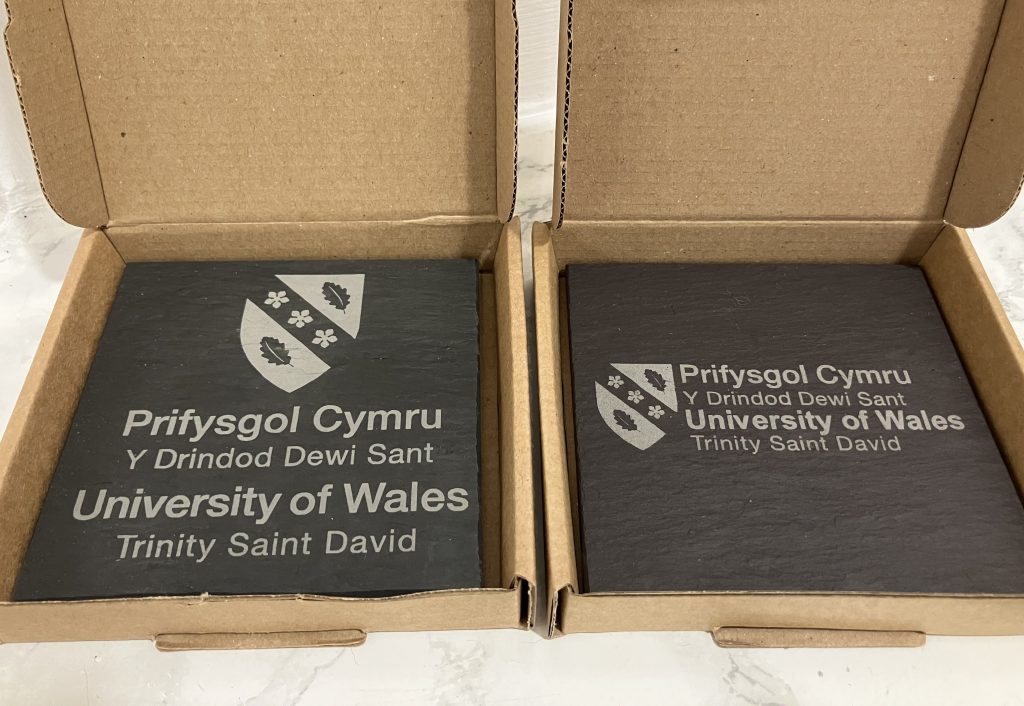UWTSD Welsh Slate Coaster - The Shop